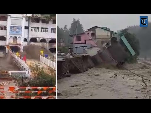 Rain: Hotel collapses in Manali; bridge shattered at Manikaran gurdwara ...