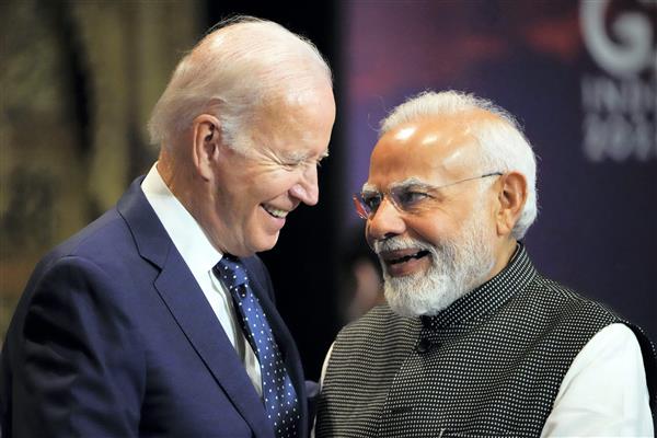 PM Narendra Modi interacts with Biden, Sunak and Macron on sidelines of G20 summit - The Tribune