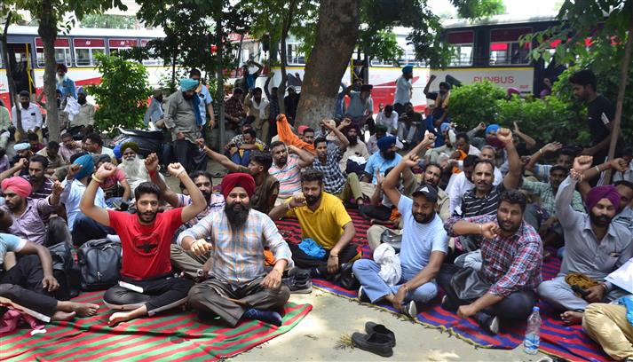 Contractual employees of Punjab Roadways, PRTC go on 3-day strike; over ...