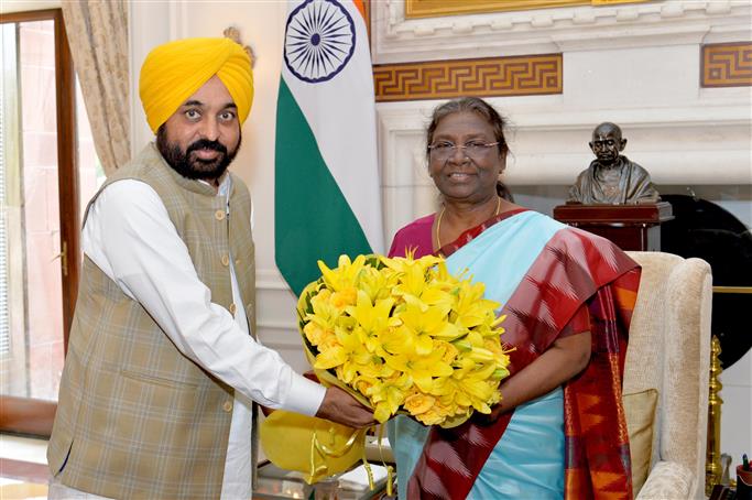 Bhagwant Mann invites President to visit Punjab, ‘the land of great ...