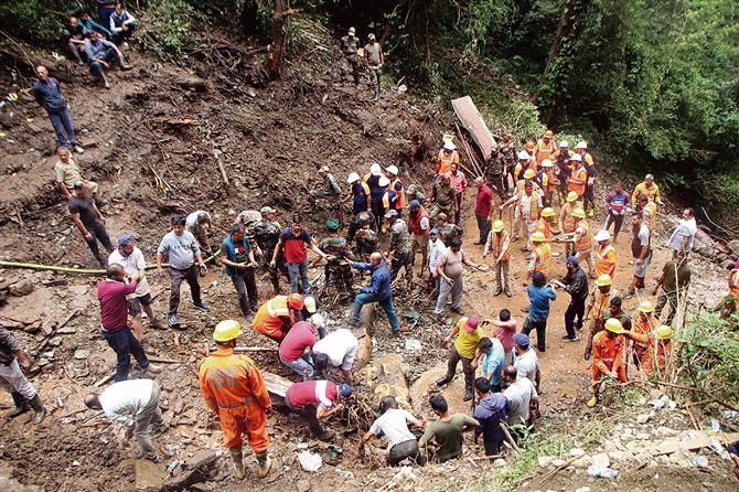 Shimla temple collapse: Three still missing - The Tribune
