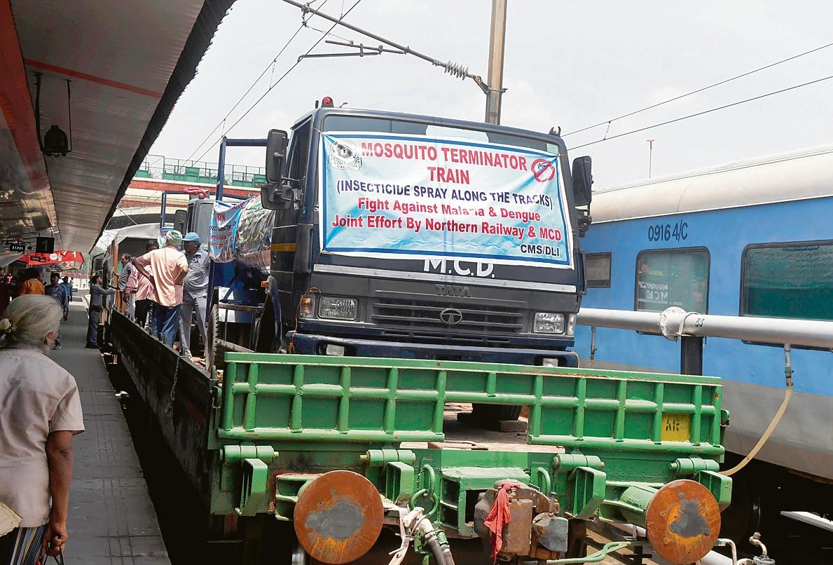 To curb vector-borne diseases, ‘Terminator Train’ flagged off in Delhi ...