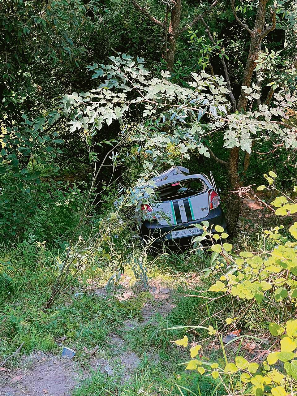 Two killed after car hit by boulders plunges into gorge - The Tribune