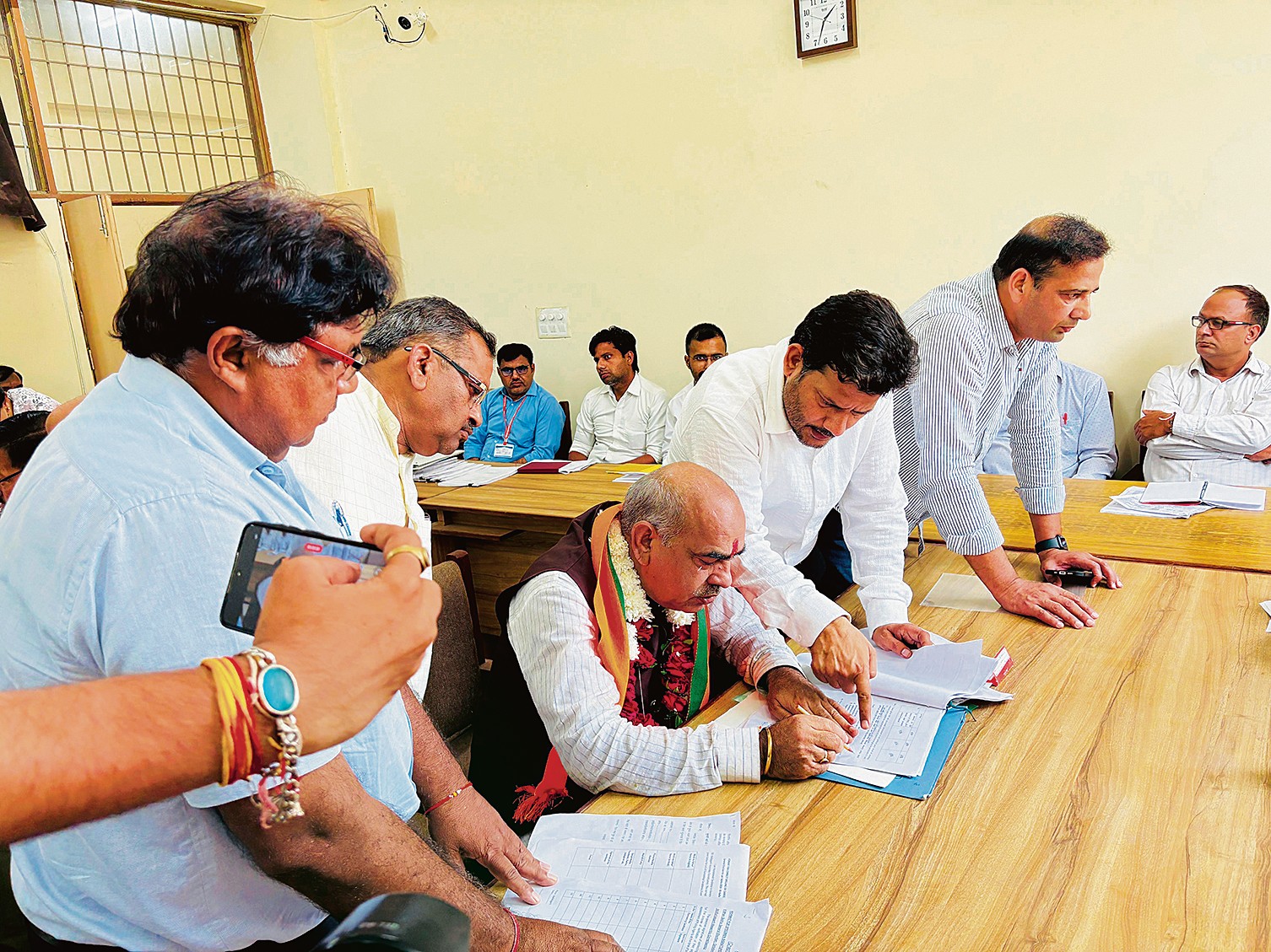 Mool Chand Sharma files papers from Ballabhgarh - The Tribune