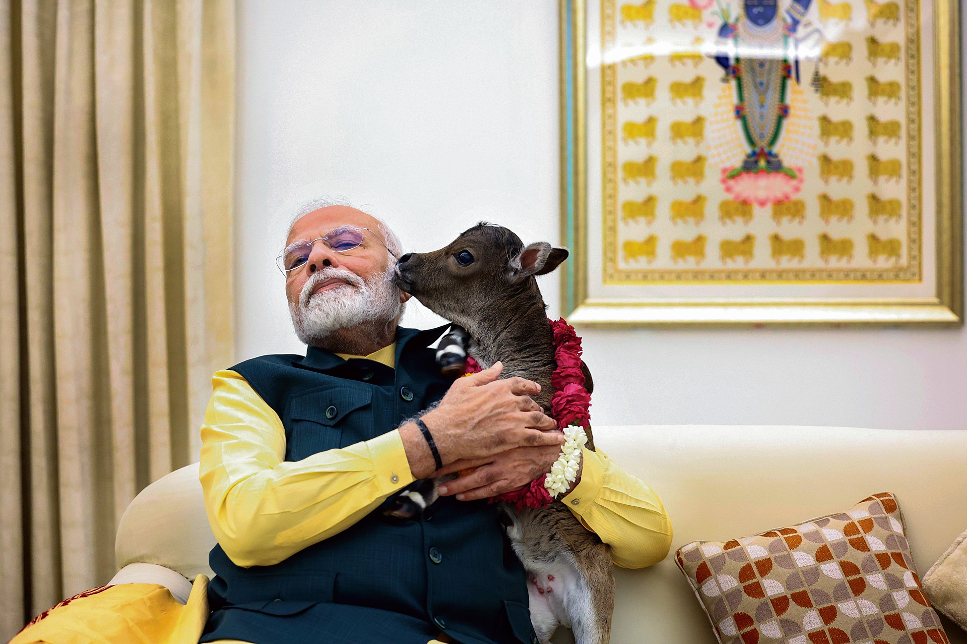 PMO welcomes Deepjyoti, the calf - The Tribune