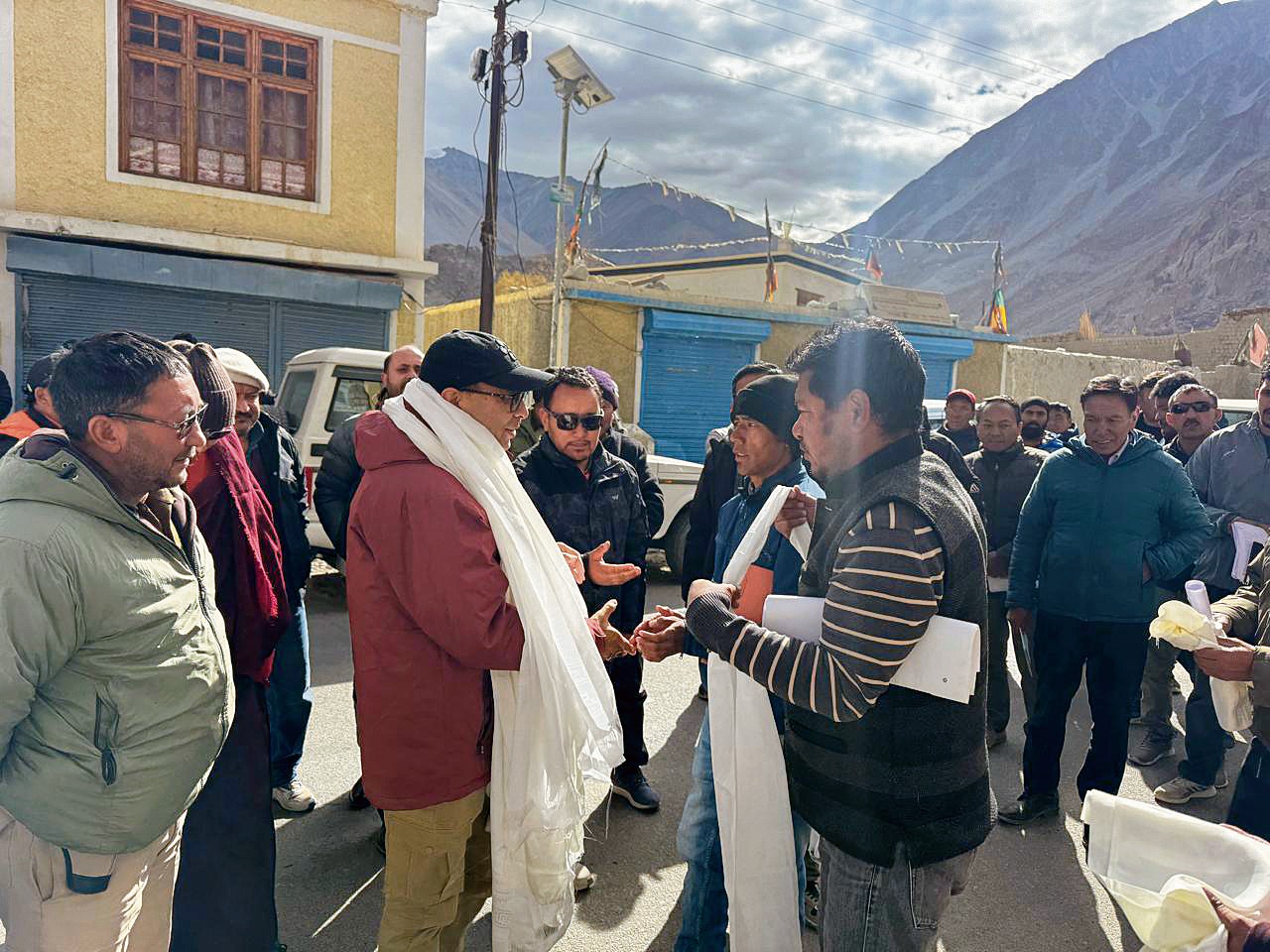 Ladakh MP visits Durbuk region - The Tribune